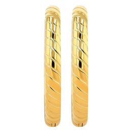 Adelia&acute;s Klappcreolen ADELIA&acute;S "Ohrringe &ndash; Klappcreole aus Edelstahl", Damen, Gr. Damen, Edelstahl, gold, Ohrringe Klappcreolen, Ideal als Geschenk f&uuml;r besondere Anl&auml;sse
