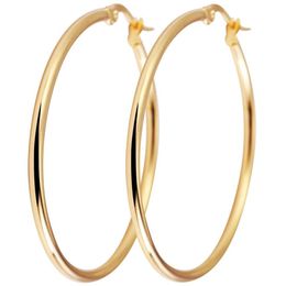 Adelia&acute;s Paar Creolen ADELIA&acute;S "Ohrringe &ndash; Creole aus Edelstahl", Damen, Gr. Damen, Edelstahl, gold, Ohrringe, Ein kleines Geschenk mit gro&szlig;er Wirkung