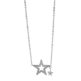 Adelia&acute;s Kette ohne Anh&auml;nger ADELIA&acute;S "Halskette mit Anh&auml;nger &ndash; Stern aus Edelstahl", silber, Halsketten, Damen, 47cm, Edelstahl, Eine sch&ouml;ne Geschenkidee f&uuml;r jeden Anlass