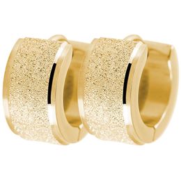 Adelia&acute;s Klappcreolen ADELIA&acute;S "Ohrringe &ndash; Klappcreole aus Edelstahl", Damen, Gr. Damen, Edelstahl, gold, Ohrringe Klappcreolen, Geschenkidee: zeitlos und vielseitig