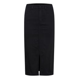 Jeansrock Kaffe "Denimrock KAdima", Damen, Gr. 38, schwarz (schwarz deep), Obermaterial: 52% Modal CMD. 43% Polyester PES. 3% Viskose CV. 2% Elasthan EL., R&ouml;cke Jeansrock