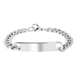 Adelia&acute;s Armband ADELIA&acute;S "Armband &ndash; Panzerarmband aus Edelstahl 21 cm", silber, Armb&auml;nder, Damen, 21cm, Edelstahl, Armband, Ideal als Geschenk &ndash; dezent und elegant