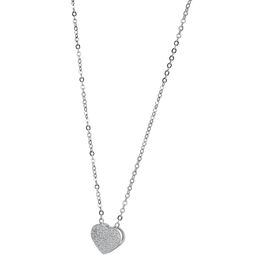 Adelia&acute;s Kette ohne Anh&auml;nger ADELIA&acute;S "Halskette mit Anh&auml;nger &ndash; Herz aus 925 Silber", silber, Halsketten, Damen, 45cm, Silber 925 (Sterlingsilber), Perfekt als Geschenk f&uuml;r besondere Menschen