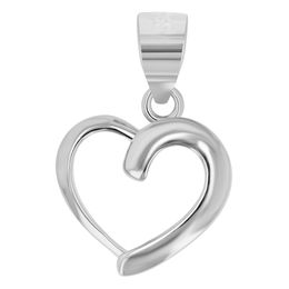 Adelia&acute;s Kettenanh&auml;nger ADELIA&acute;S "Anh&auml;nger &ndash; Herz Herzanh&auml;nger aus 925 Silber", silber, Schmuckanh&auml;nger, Damen, Silber 925 (Sterlingsilber), Kettenanh&auml;nger, Sch&ouml;ne Geschenkidee zum Jubil&auml;um