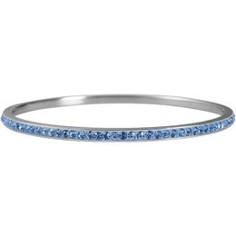 Adelia&acute;s Armreif ADELIA&acute;S "Armband &ndash; Armreif aus Edelstahl mit Zirkonia &Oslash; 6,0 cm cm", silber, Armb&auml;nder, Damen, 6cm, Edelstahl, Armreif, Ein stilvolles Geschenk f&uuml;r besondere Momente