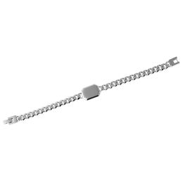 Adelia&acute;s Armband ADELIA&acute;S "Armband &ndash; Panzerarmband aus Edelstahl 19,5 cm", schwarz, Armb&auml;nder, Damen, 20cm, Edelstahl, Armband, Ideal als Geschenk zum Valentinstag