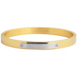 Adelia&acute;s Armreif ADELIA&acute;S "Armband &ndash; Armreif aus Edelstahl &Oslash; 5,6 cm cm", gold, Armb&auml;nder, Damen, 5,6cm, Edelstahl, Armreif, Ideal als Geschenk zum Geburtstag
