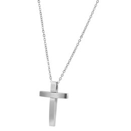 Adelia&acute;s Kette ohne Anh&auml;nger ADELIA&acute;S "Halskette mit Anh&auml;nger &ndash; Kreuz aus Edelstahl", silber, Halsketten, Damen, 60cm, Edelstahl, Perfekt als Geschenk f&uuml;r besondere Menschen