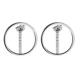 Adelia&acute;s Paar Ohrh&auml;nger ADELIA&acute;S "Ohrringe &ndash; Ohrstecker aus Edelstahl mit Strass Steinchen", Damen, Gr. Damen, Edelstahl, silber, Ohrringe, Zum Verschenken &ndash; ideal zum einen besonderen Tag