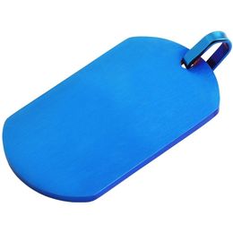 Adelia&acute;s Kettenanh&auml;nger ADELIA&acute;S "Anh&auml;nger &ndash; Gravuranh&auml;nger aus Edelstahl", blau, Schmuckanh&auml;nger, Damen, Edelstahl, Kettenanh&auml;nger, Ideal als Geschenk &ndash; dezent und elegant
