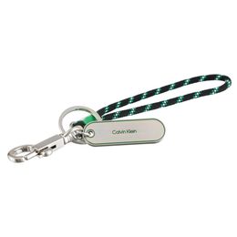Schl&uuml;sselanh&auml;nger Calvin Klein "GRAPHIC KEY FOBB", Herren, silber, Zink, Schl&uuml;sselanh&auml;nger Schl&uuml;sselanh&auml;nger, Taschenanh&auml;nger, Accessoires, Taschen Charm, Bag Charm