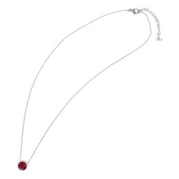 Adelia&acute;s Kette ohne Anh&auml;nger ADELIA&acute;S "Halskette aus Edelstahl mit Kristall 43 cm", silber, Halsketten, Damen, 43cm, Edelstahl, Sch&ouml;ne Geschenkidee zum Valentinstag