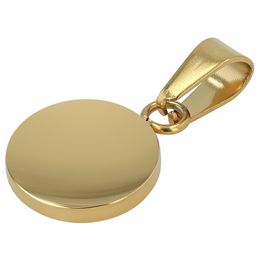 Adelia&acute;s Kettenanh&auml;nger ADELIA&acute;S "Anh&auml;nger &ndash; Anh&auml;nger aus Edelstahl", gold (schwarz), Schmuckanh&auml;nger, Damen, Edelstahl, Kettenanh&auml;nger, Ideal als Geschenk &ndash; dezent und elegant