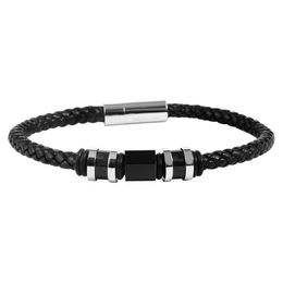 Adelia&acute;s Armband ADELIA&acute;S "Armband &ndash; Lederarmband aus Leder 21,5 cm", schwarz, Armb&auml;nder, Damen, 22cm, Leder, Armband, Eine sch&ouml;ne Geschenkidee f&uuml;r jeden Anlass