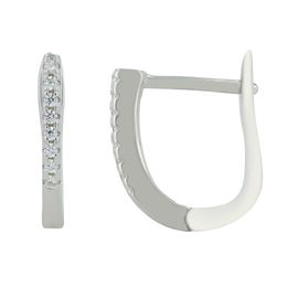 Adelia&acute;s Klappcreolen ADELIA&acute;S "Ohrringe &ndash; Klappcreole aus 925 Silber", Damen, Gr. Damen, Silber 925 (Sterlingsilber), silber, Ohrringe Klappcreolen, Zum Verschenken &ndash; passend f&uuml;r viele Anl&auml;sse