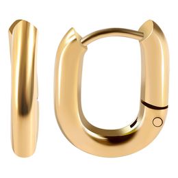 Adelia&acute;s Paar Creolen ADELIA&acute;S "Ohrringe &ndash; Creole aus Edelstahl", Damen, Gr. Damen, Edelstahl, gold, Ohrringe, Ideal zum Verschenken &ndash; schlicht und stilvoll