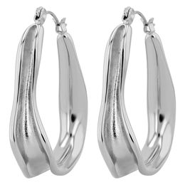 Adelia&acute;s Paar Ohrh&auml;nger ADELIA&acute;S "Ohrringe aus Edelstahl", Damen, Gr. Damen, Edelstahl, silber, Ohrringe, Ideal als Geschenk &ndash; dezent und elegant
