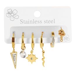 Adelia&acute;s Paar Ohrh&auml;nger ADELIA&acute;S "Ohrringe &ndash; Ohrstecker aus Edelstahl", Damen, Gr. Damen, Edelstahl, gold, Ohrringe, Zum Verschenken &ndash; passend f&uuml;r viele Anl&auml;sse