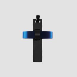 Adelia&acute;s Kettenanh&auml;nger ADELIA&acute;S "Anh&auml;nger &ndash; Kreuz Kreuzanh&auml;nger aus Edelstahl", blau (schwarz), Schmuckanh&auml;nger, Damen, Edelstahl, Kettenanh&auml;nger, Ein stilvolles Geschenk f&uuml;r besondere Momente