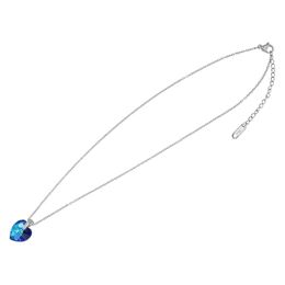 Adelia&acute;s Kette ohne Anh&auml;nger ADELIA&acute;S "Halskette mit Anh&auml;nger &ndash; Herz aus Edelstahl", blau (silber), Halsketten, Damen, 45cm, Edelstahl, Ideal zum Verschenken &ndash; schlicht und stilvoll