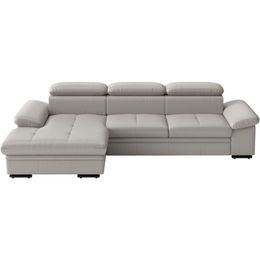 Sit & More Ecksofa SIT & MORE "Viola", light grau, B:260cm H:73cm T:174cm, Sofas, Ecksofa, optional mit Bettfunktion