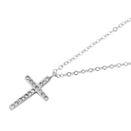 Adelia&acute;s Kette ohne Anh&auml;nger ADELIA&acute;S "Halskette mit Anh&auml;nger &ndash; Kreuz aus Edelstahl", silber, Halsketten, Damen, 43cm, Edelstahl, Sch&ouml;ne Geschenkidee zum Weihnachten