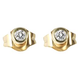 Adelia&acute;s Paar Ohrh&auml;nger ADELIA&acute;S "Ohrringe &ndash; Ohrstecker aus 333 Gold mit Zirkonia", Damen, Gr. Damen, gold, Ohrringe, Geschenkidee: zeitlos und vielseitig