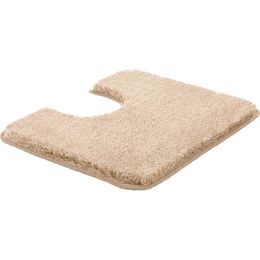Badematte Grund "Melange" Gr. 61, beige, H:27mm, Polyacryl, Badematten, Badematte, besonders dichter Flor