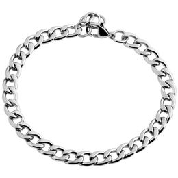 Adelia&acute;s Armband ADELIA&acute;S "Armband &ndash; Panzerarmband aus Edelstahl 18+1 cm", silber, Armb&auml;nder, Damen, 19cm, Edelstahl, Armband, Zum Verschenken &ndash; ideal zum einfach so