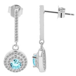 Adelia&acute;s Kettenanh&auml;nger ADELIA&acute;S "Anh&auml;nger &ndash; Anh&auml;nger aus 925 Silber mit Zirkonia", blau (silber), Schmuckanh&auml;nger, Damen, Silber 925 (Sterlingsilber), Kettenanh&auml;nger, Sch&ouml;ne Geschenkidee zum Weihnachten