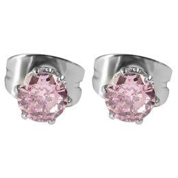 Adelia&acute;s Paar Ohrh&auml;nger ADELIA&acute;S "Ohrringe &ndash; Ohrstecker aus Edelstahl mit Zirkonia", Damen, Gr. Damen, Edelstahl, silber, Ohrringe, Ideal zum Verschenken &ndash; schlicht und stilvoll