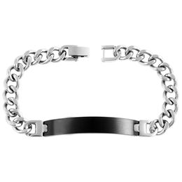 Adelia&acute;s Armband ADELIA&acute;S "Armband &ndash; Panzerarmband aus Edelstahl 21 cm", silber, Armb&auml;nder, Damen, 21cm, Edelstahl, Armband, Zum Verschenken &ndash; ideal zum Weihnachten