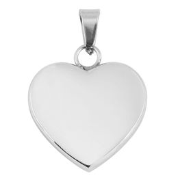Adelia&acute;s Kettenanh&auml;nger ADELIA&acute;S "Anh&auml;nger &ndash; Herz Herzanh&auml;nger aus Edelstahl", silber, Schmuckanh&auml;nger, Damen, Edelstahl, Kettenanh&auml;nger, Ideal als Geschenk &ndash; dezent und elegant