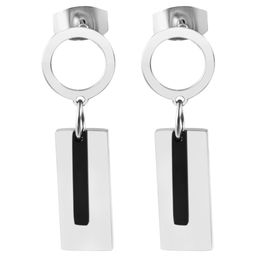 Adelia&acute;s Paar Ohrh&auml;nger ADELIA&acute;S "Ohrringe &ndash; Ohrstecker aus Edelstahl", Damen, Gr. Damen, Edelstahl, silber, Ohrringe, Ideal als Geschenk &ndash; dezent und elegant