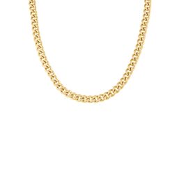 Edelstahlkette s.Oliver "2036845", beige (gelbgoldfarben, beige), Halsketten, Damen, Edelstahl, L: 45, Edelstahlkette