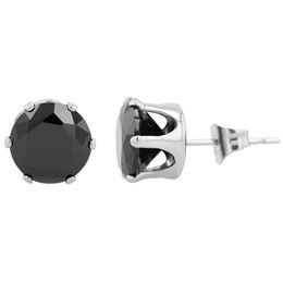 Adelia&acute;s Paar Ohrh&auml;nger ADELIA&acute;S "Ohrringe &ndash; Ohrstecker aus Edelstahl mit Zirkonia", Damen, Gr. Damen, Edelstahl, schwarz, Ohrringe, Ideal als Geschenk f&uuml;r besondere Anl&auml;sse