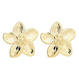 Adelia&acute;s Paar Ohrh&auml;nger ADELIA&acute;S "Ohrringe &ndash; Ohrstecker Blume aus Edelstahl", Damen, Gr. Damen, Edelstahl, gold, Ohrringe, Eine sch&ouml;ne Geschenkidee f&uuml;r jeden Anlass