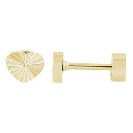 Adelia&acute;s Paar Ohrh&auml;nger ADELIA&acute;S "Ohrringe &ndash; Ohrstecker Herz aus Edelstahl", Damen, Gr. Damen, Edelstahl, gold, Ohrringe, Perfekt als Geschenk f&uuml;r besondere Menschen