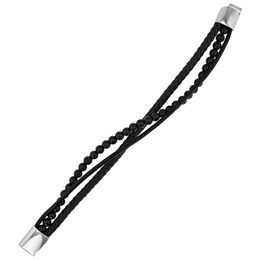 Adelia&acute;s Armband ADELIA&acute;S "Armband aus Leder mit Onyx 21,5 cm", schwarz, Armb&auml;nder, Damen, 22cm, Leder, Armband, Perfekt zum Verschenken an besondere Menschen