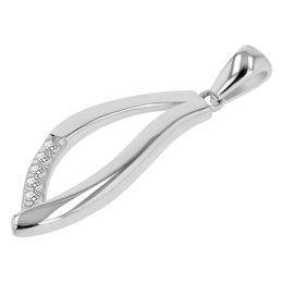 Adelia&acute;s Kettenanh&auml;nger ADELIA&acute;S "Anh&auml;nger aus 925 Silber mit Zirkonia", silber, Schmuckanh&auml;nger, Damen, Silber 925 (Sterlingsilber), Kettenanh&auml;nger, Ideal zum Verschenken &ndash; schlicht und stilvoll