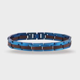 Adelia&acute;s Gliederarmband ADELIA&acute;S "Armband &ndash; Gliederarmband aus Edelstahl 21 cm", blau, Armb&auml;nder, Damen, 21cm, Edelstahl, Gliederarmband, Ein kleines Geschenk mit gro&szlig;er Wirkung