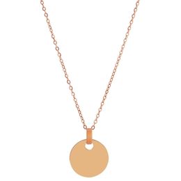 Adelia&acute;s Kette ohne Anh&auml;nger ADELIA&acute;S "Halskette mit Anh&auml;nger &ndash; M&uuml;nze aus Edelstahl", gold, Halsketten, Damen, 43cm, Edelstahl, Zum Verschenken an Menschen, die Ihnen am Herzen liegen