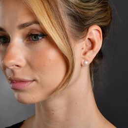 Adelia&acute;s Paar Ohrh&auml;nger ADELIA&acute;S "Ohrringe &ndash; Ohrstecker aus 925 Silber mit S&uuml;&szlig;wasserperle", Damen, Gr. Damen, Silber 925 (Sterlingsilber), wei&szlig;, Ohrringe, Zum Verschenken &ndash; ideal zum einen besonderen Tag