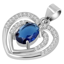 Adelia&acute;s Kettenanh&auml;nger ADELIA&acute;S "Anh&auml;nger &ndash; Herz Herzanh&auml;nger aus 925 Silber mit Zirkonia", silber, Schmuckanh&auml;nger, Damen, Silber 925 (Sterlingsilber), Kettenanh&auml;nger, Eine sch&ouml;ne Geschenkidee f&uuml;r jeden Anlass