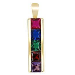 Adelia&acute;s Kettenanh&auml;nger ADELIA&acute;S "Anh&auml;nger aus 925 Silber mit Zirkonia", gold, Schmuckanh&auml;nger, Damen, Silber 925 (Sterlingsilber), Kettenanh&auml;nger, Ein kleines Geschenk mit gro&szlig;er Wirkung