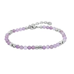 Adelia&acute;s Armband ADELIA&acute;S "Armband aus Edelstahl 17 cm", lila (silber), Armb&auml;nder, Damen, 17cm, Edelstahl, Armband, Ideal als Geschenk f&uuml;r besondere Anl&auml;sse