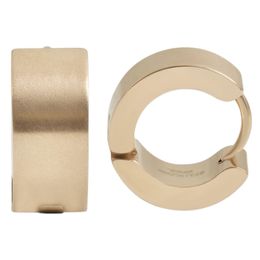 Adelia&acute;s Klappcreolen ADELIA&acute;S "Ohrringe &ndash; Klappcreole aus Edelstahl", Damen, Gr. Unisex, Edelstahl, gold, Ohrringe Klappcreolen, Geschenkidee: zeitlos und vielseitig