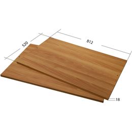Einlegeboden Home Affaire "Greta, aus FSC-zertifiziertem Holzwerkstoff, Breite 81cm", braun (buchenholz), B:81,2cm H:1,8cm T:52cm, Holzwerkstoff, Einlegeb&ouml;den, Einlegeboden, im 2er Set, passende Erg&auml;nzung f&uuml;r den Kleiderschrank Greta