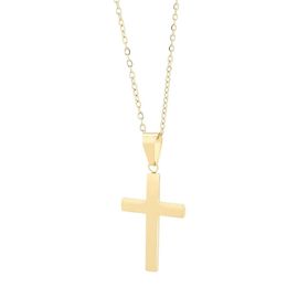 Adelia&acute;s Kette ohne Anh&auml;nger ADELIA&acute;S "Halskette mit Anh&auml;nger &ndash; Kreuz aus Edelstahl", gold, Halsketten, Damen, 45cm, Edelstahl, Ein Geschenk, das Freude macht