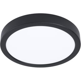 Eglo Aufbauleuchte "Fueva 6-Z Deckenlampe, ZigBee, App und Sprachsteuerung, Badlampe, IP44", schwarz, 1, &Oslash; 21,1cm H: 2,5cm, 1 Stk., Leuchten, Aufbauleuchte - H2,5 x &Oslash;21,1 cm - schwarz - 11,2W inkl.